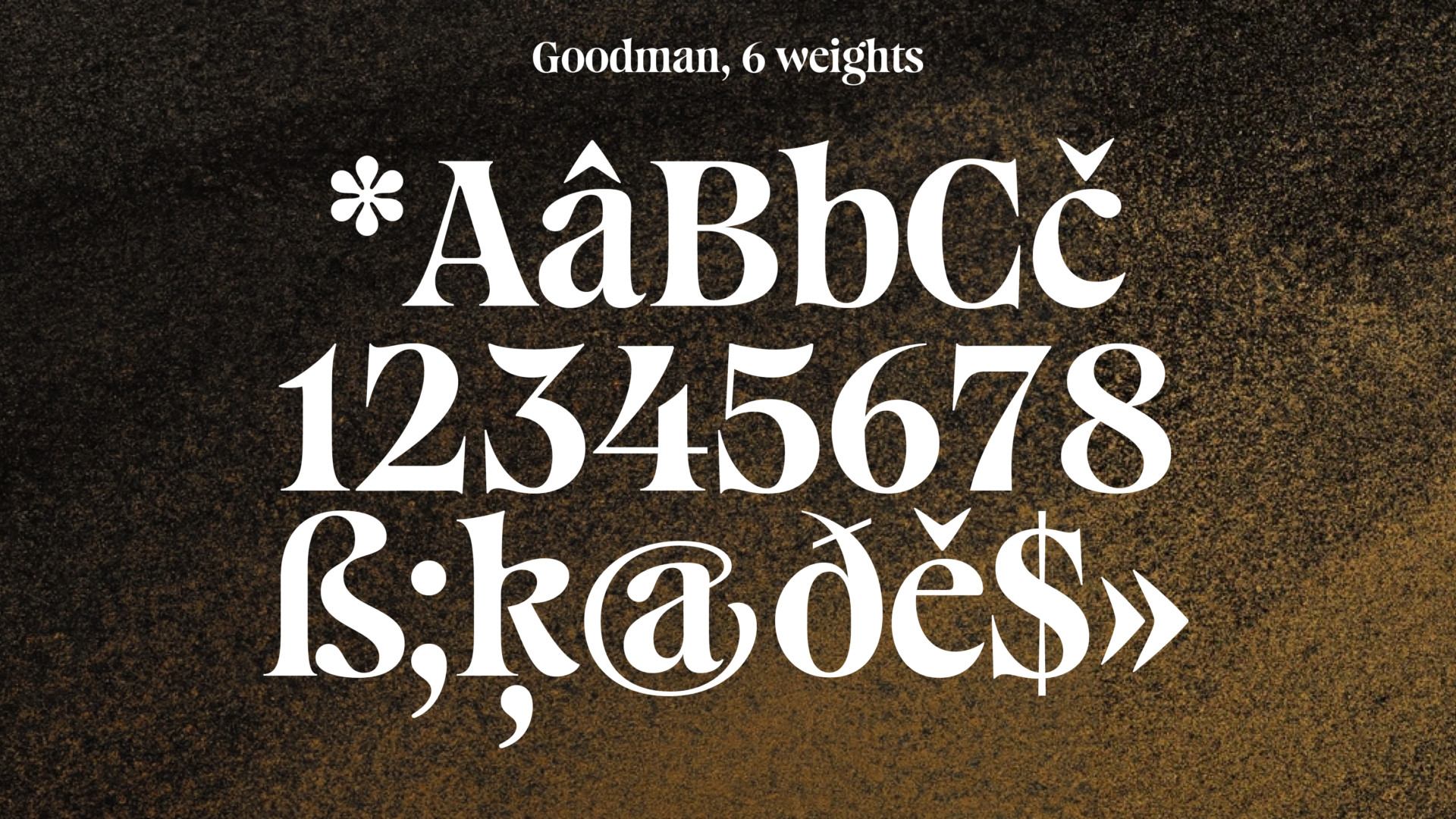 Goodman typeface Goodman Font